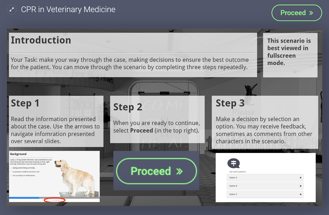Creating a CPR in Veterinary Medicine Scenario in H5P – JR Blogwall